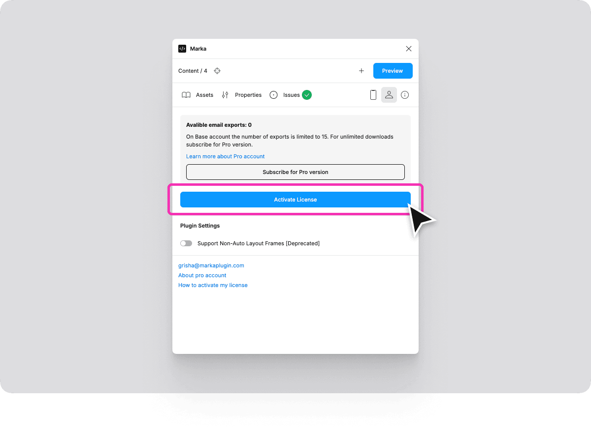 Pro account – Documentation